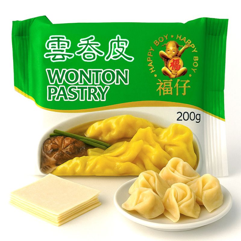 Comprar ONLINE Pasta wonton (HAPPY BOY) 200g