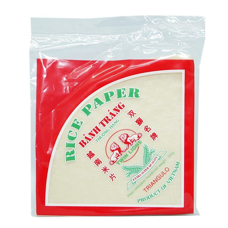 Compre ONLINE papel de arroz triangular (TWIN LION).300g