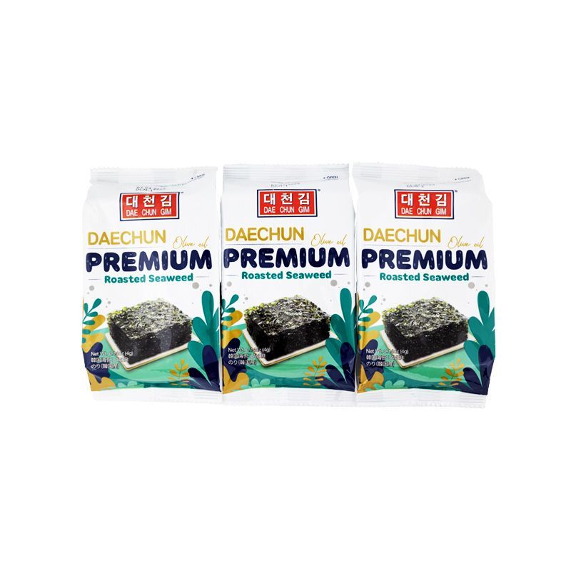 Comprar ONLINE Algas de lanche de azeite (DAE CHUN GIM) 3x4g