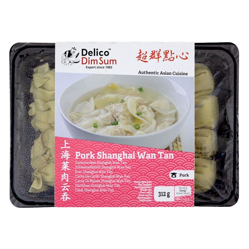 Comprar ONLINE Wan tan Shanghai porco 24u (DELICO DIM SUM) 312g